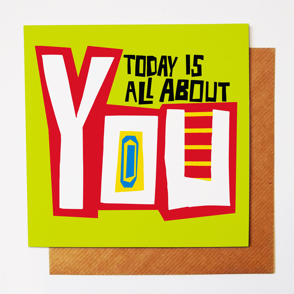 All about you celebration card | Filthy Soup