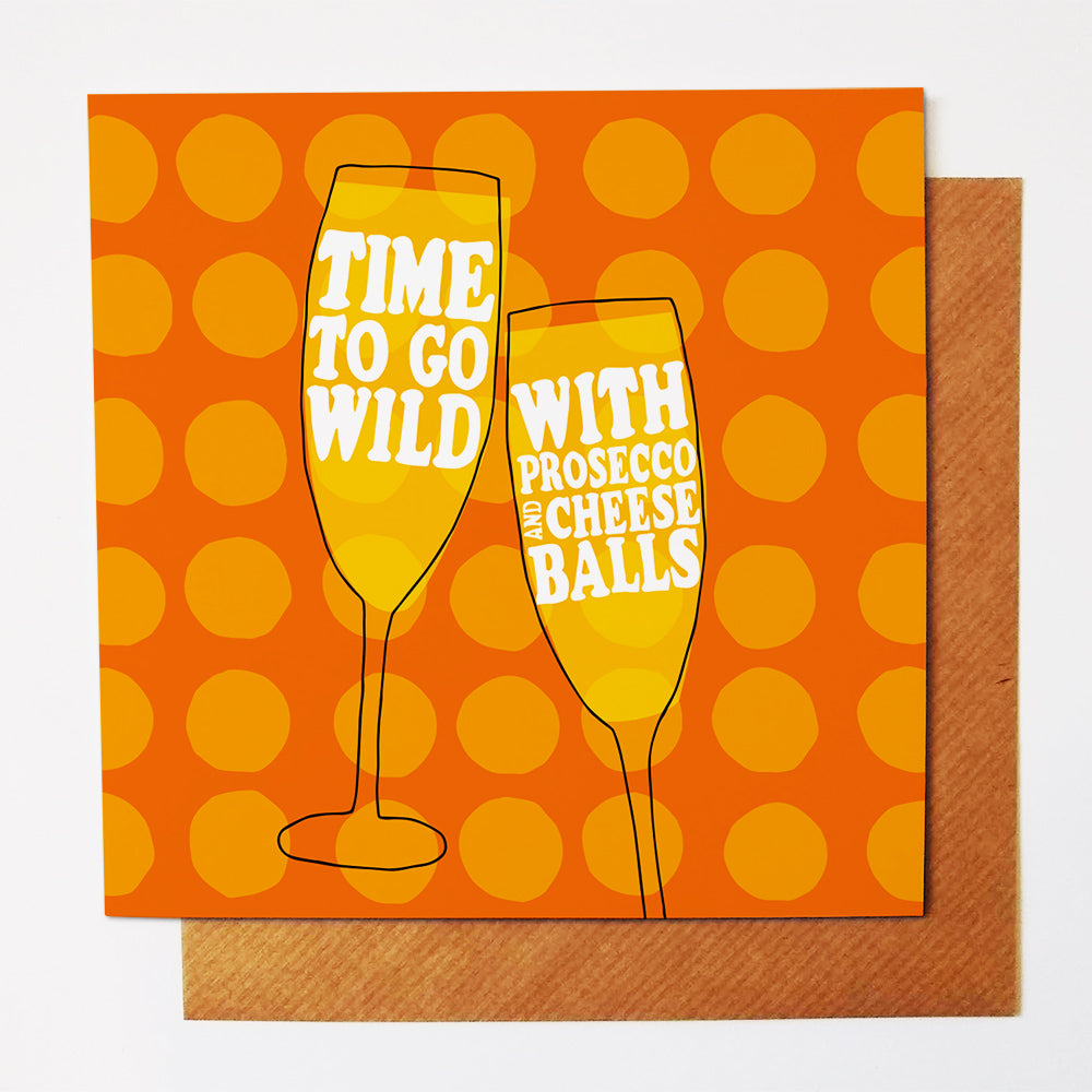 Prosecco celebration card | Filthy Soup