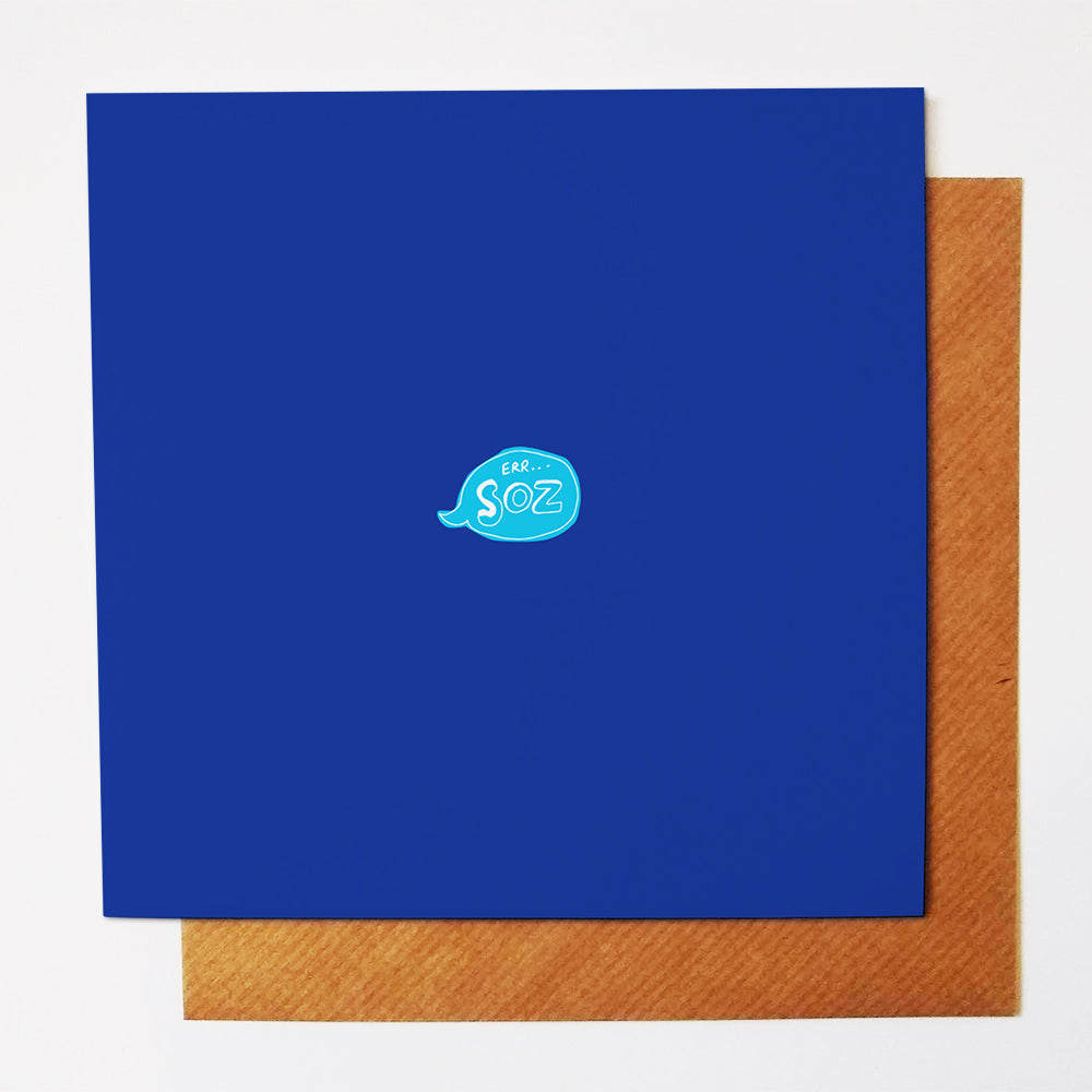 A card to say i’m sorry | Filthy Soup