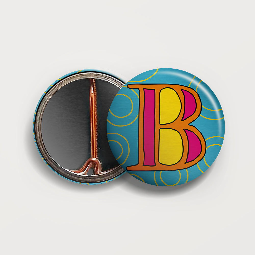 Letter B button badge | Filthy Soup