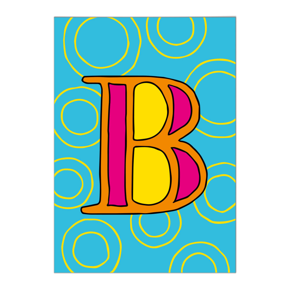 Letter B postcard | Filthy Soup