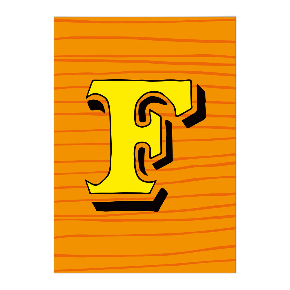 Letter F postcard | Filthy Soup